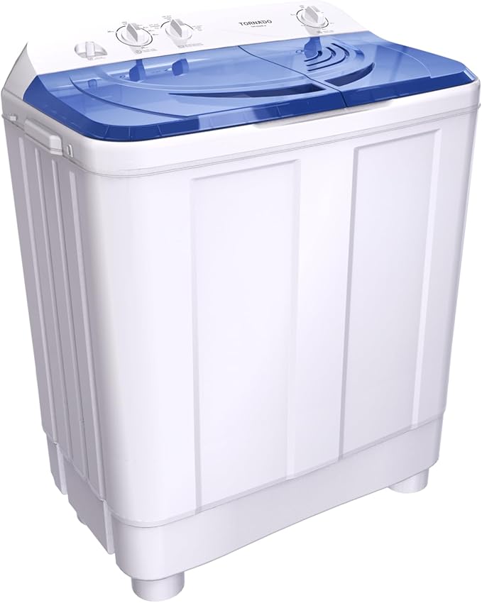 Tornado Washing Machine Half Auto 12 Kg White x Blue TWH-Z12DNE-W(BL)