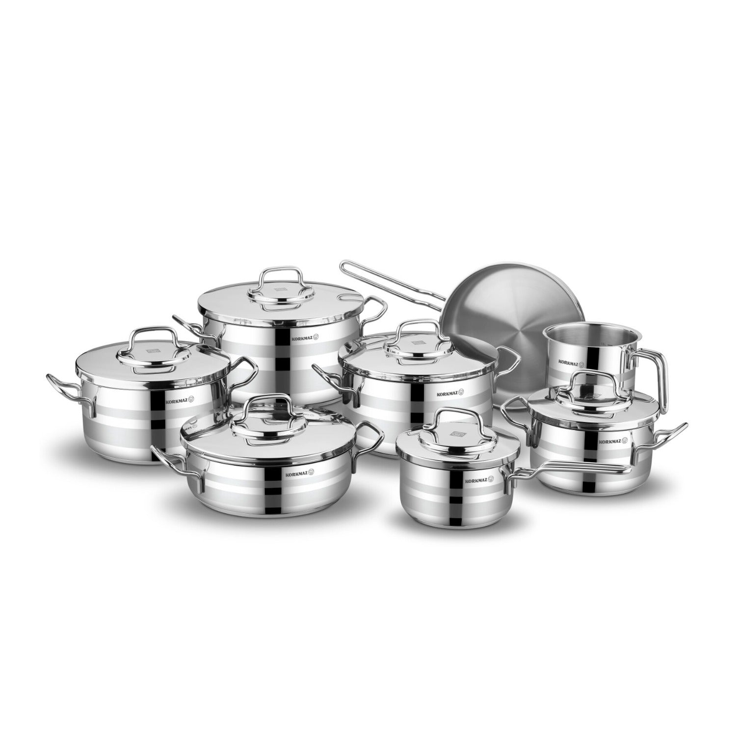 Korkmaz Astra 2 Cookware Sets Astron Cookware Set 14 Pcs A2053