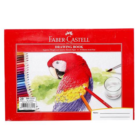 Faber-Castell A4 Drawing Book 20sheet 200gsm