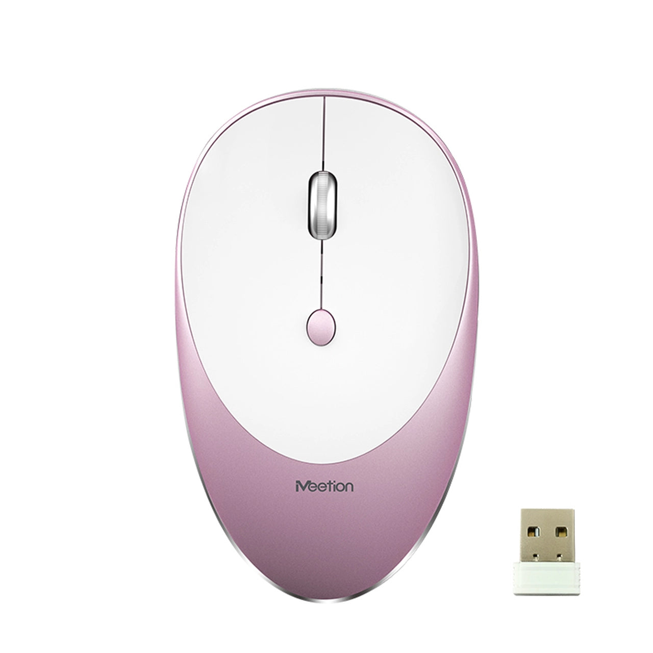 Meetion 2.4g Slim Rechargeable Silent Wireless Mouse MT-R600