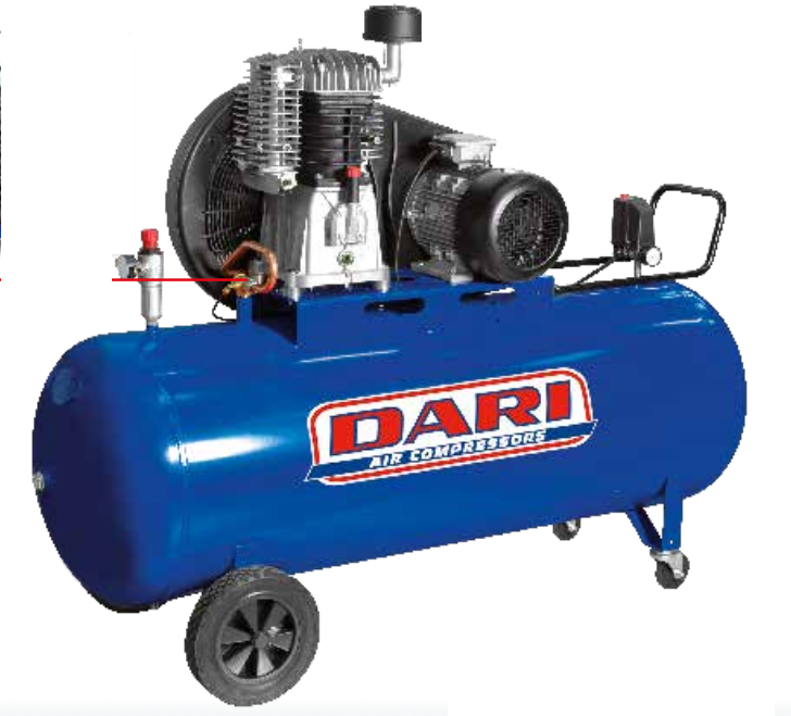 Dari 500 LIT Air Compressor 7.5 HP DCDETF 500 NB7 15T